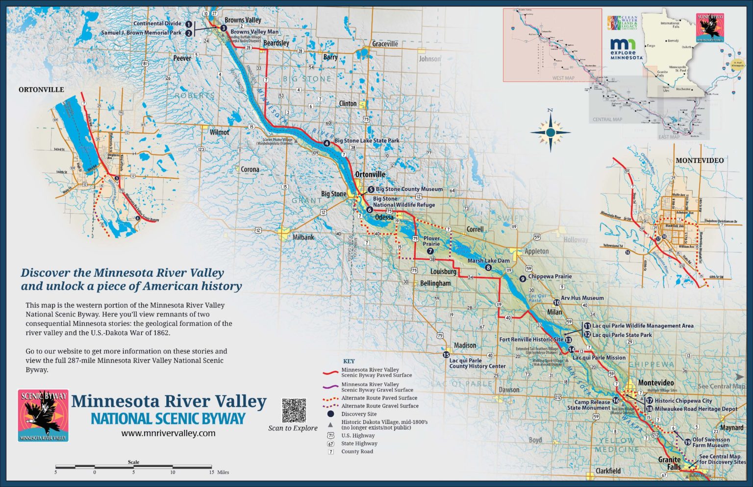 Maps of the Byway - Minnesota River Valley Scenic Byway