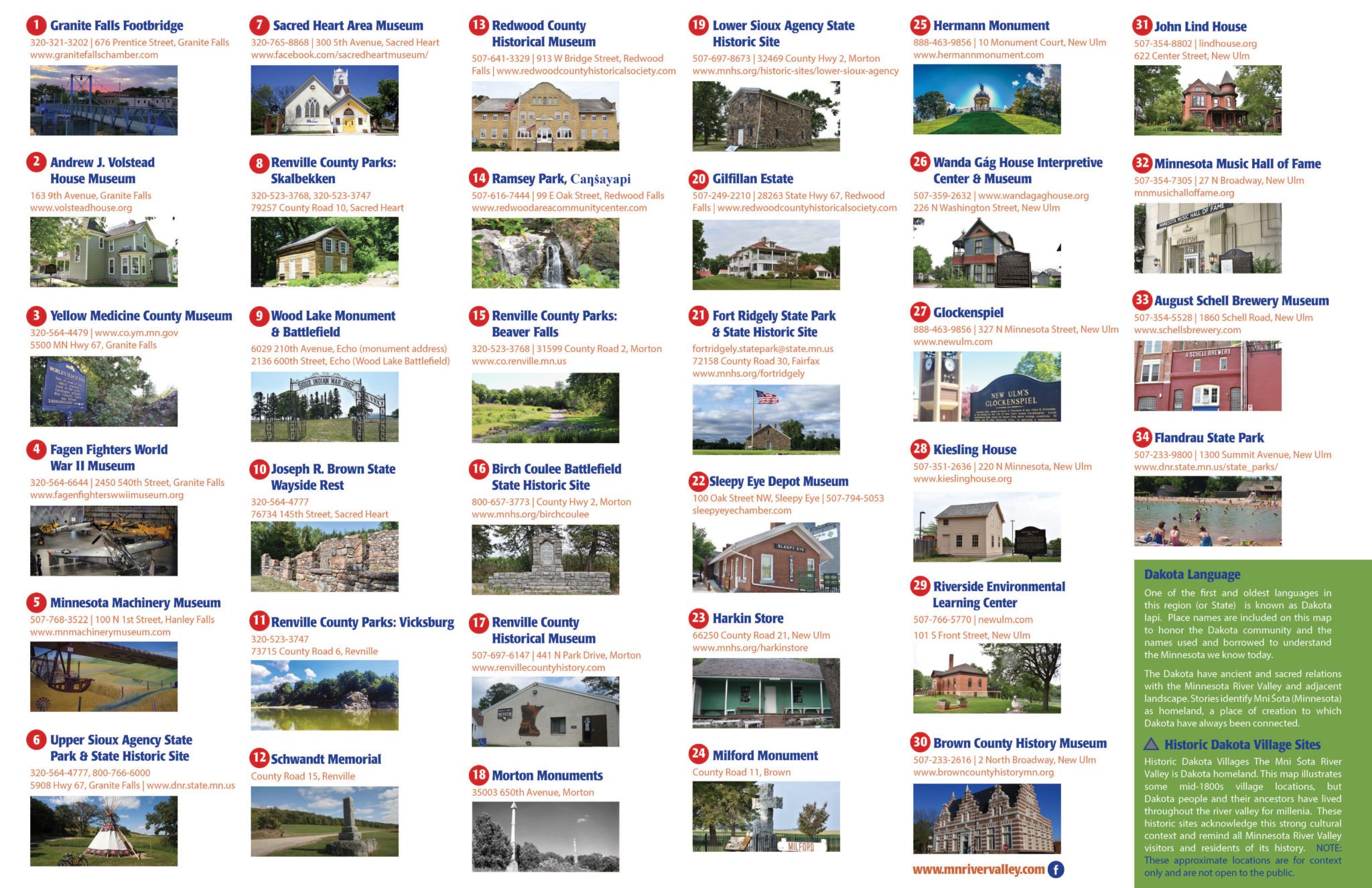 Maps of the Byway - Minnesota River Valley Scenic Byway