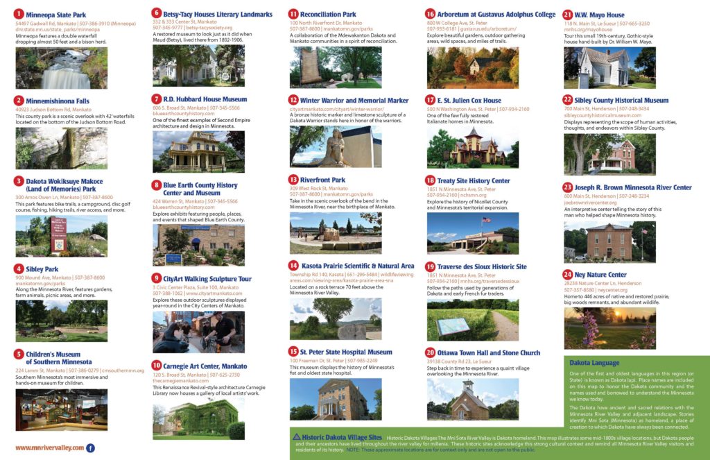 Maps of the Byway - Minnesota River Valley Scenic Byway